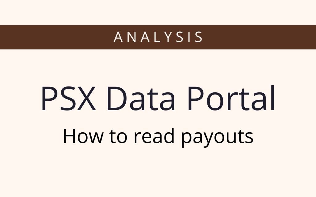How to read the payouts section of a stock – KSEStocks