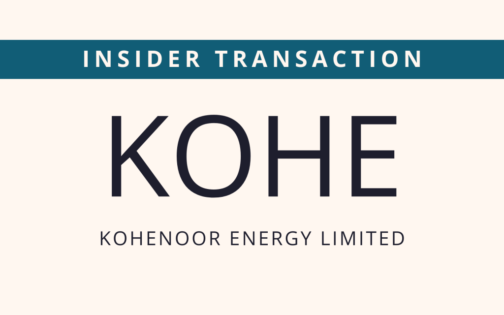 KOHE insider transactions worth Rs. 1.8 million – KSEStocks